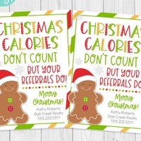 EDITABLE Holiday Calories Don't Count but Your Referrals Do Candy Treat ...