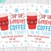 Sip Sip Hooray, Coffee is on Me Today Gift Tag Editable Template, Gift ...