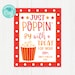 Just Poppin' by Popcorn Sign Template, Movie Night Teacher Appreciation ...