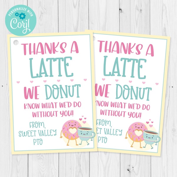 Thanks a Latte - Etsy