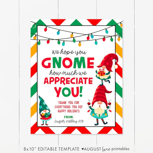 Christmas Gnome Sign - Etsy