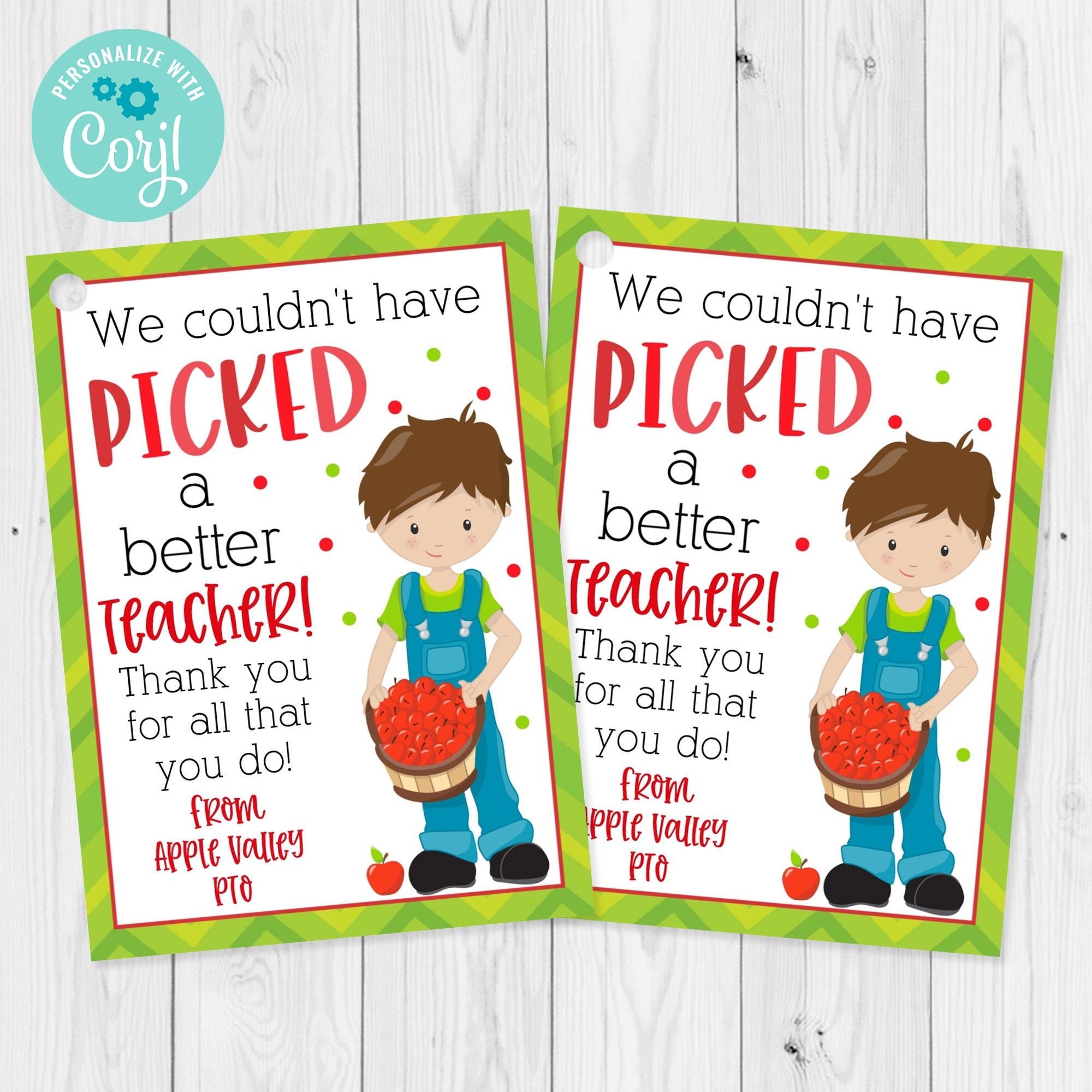 We Couldn't Have Picked A Better Teacher Gift Tag | Etsy
