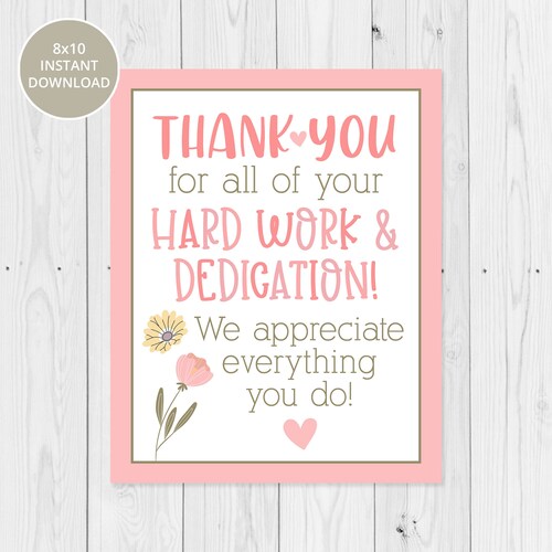 Thank You for Your Helping Hands Volunteer Appreciation - Etsy