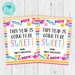 Back to School Candy Gift Tag Editable Template, First Day of School ...