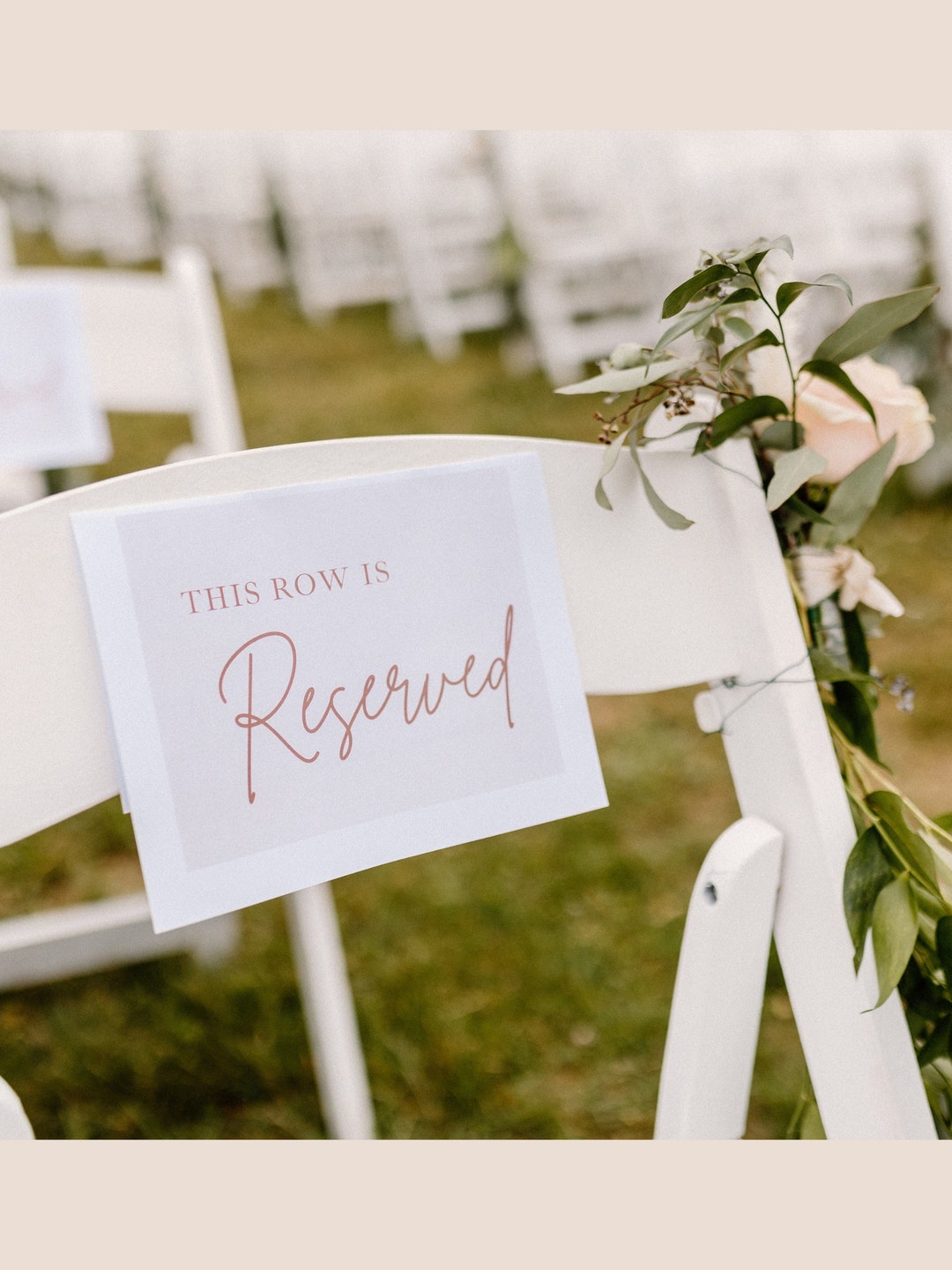Reserved Sign Template - Etsy
