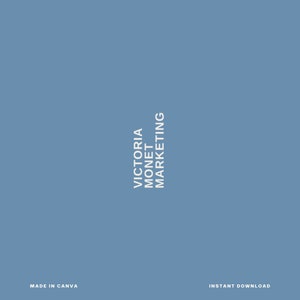 Victoria Premade Logo Design, Canva Logo Template, Minimalist DIY Logo ...