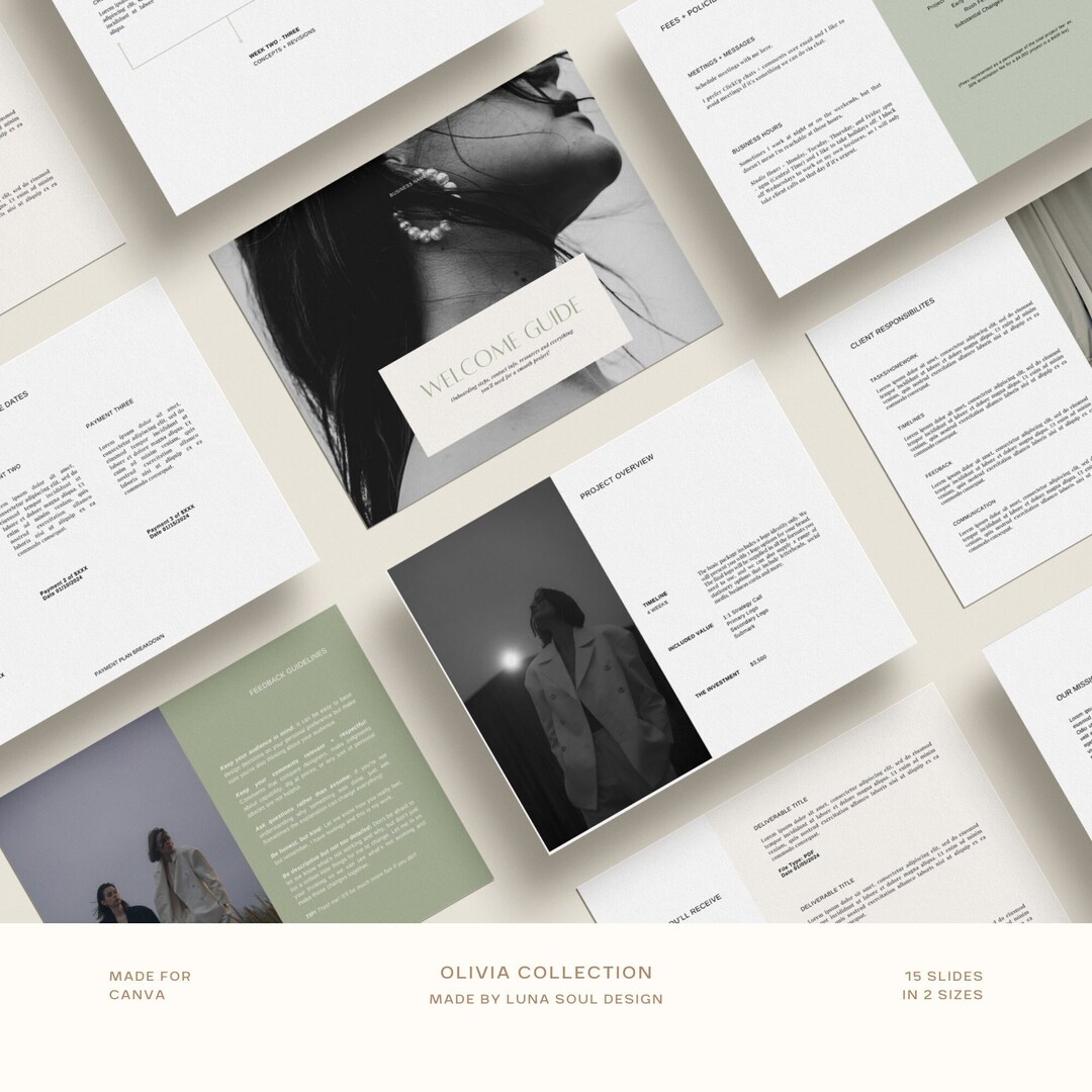 Olivia New Client Welcome Guide, Canva Template, Client Onboarding Kit ... Olivia New Client Welcome Guide, Canva Template, Client Onboarding Kit ...
