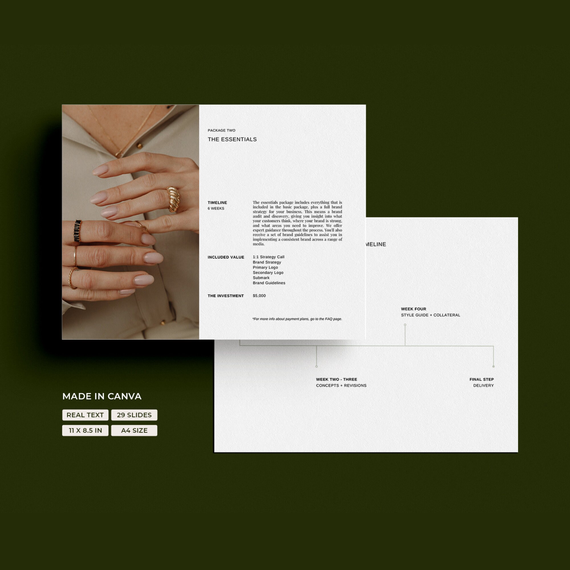 Olivia Project Proposal Canva Template: Client Onboarding Kit (digital Download) - Etsy