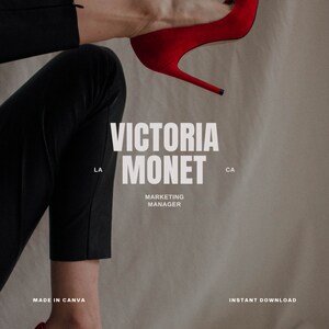 Victoria Premade Logo Design, Canva Logo Template, Minimalist DIY Logo ...