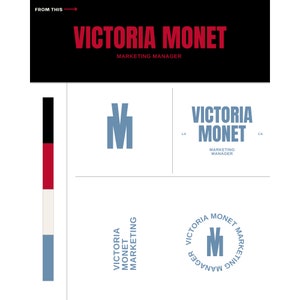 Victoria Premade Logo Design, Canva Logo Template, Minimalist DIY Logo ...