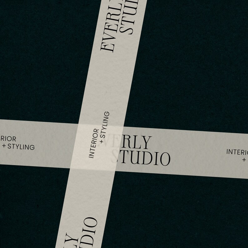 Everly Premade Logo Design, Canva Logo Template, Minimalist DIY Logo ...