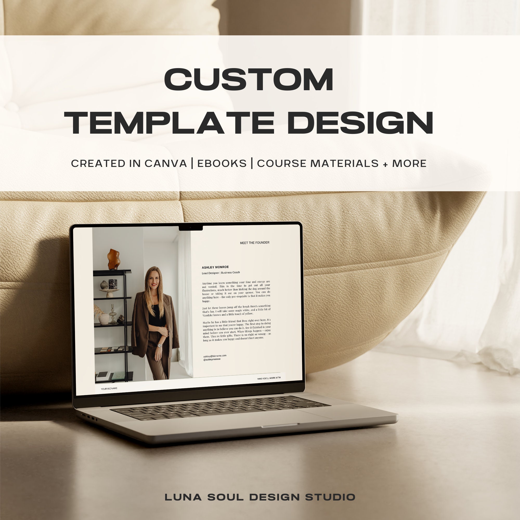 Custom Template Design, Editable Canva Template, Business Stationary ...