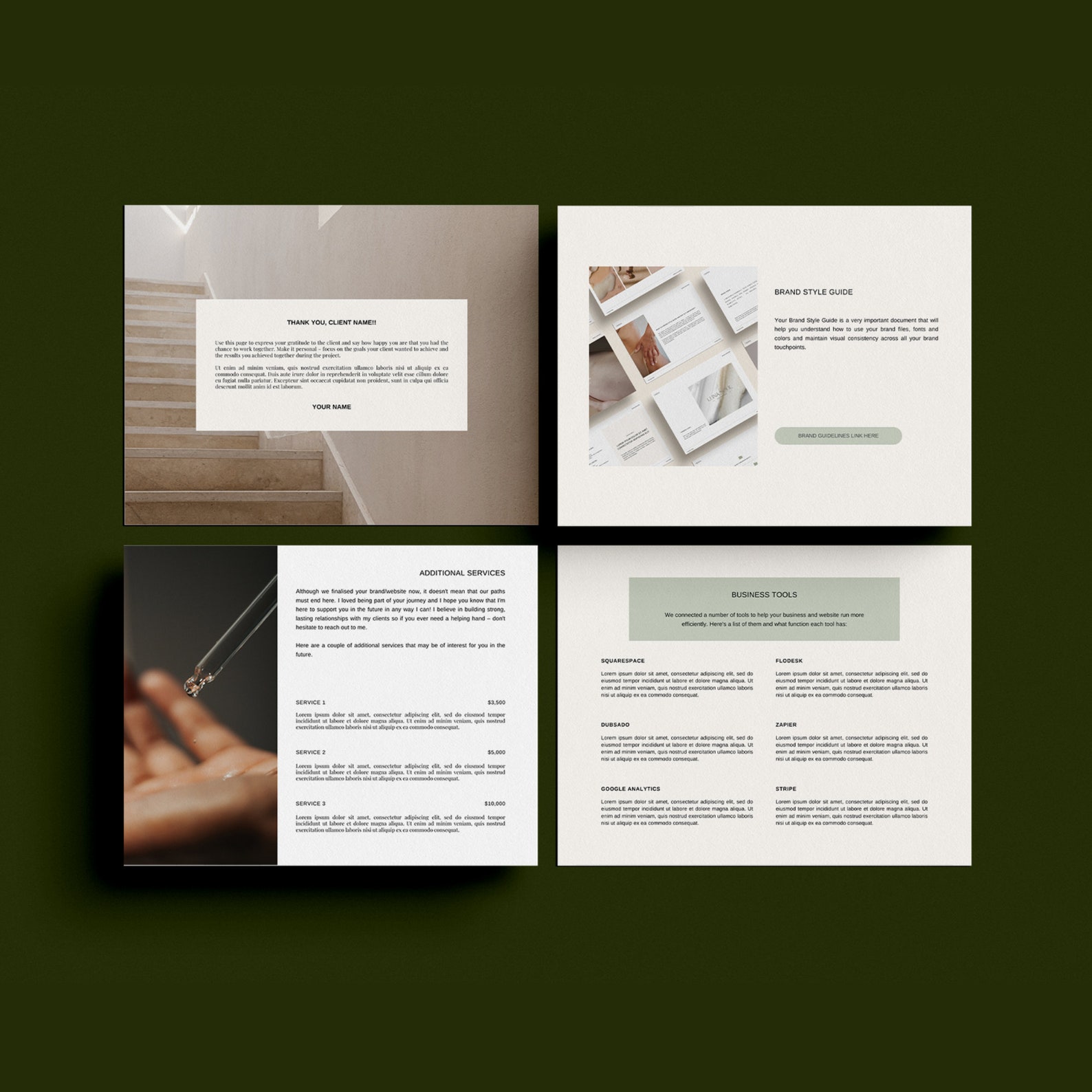 Client Offboarding Guide Canva Template: Olivia Goodbye Packet (digital ...