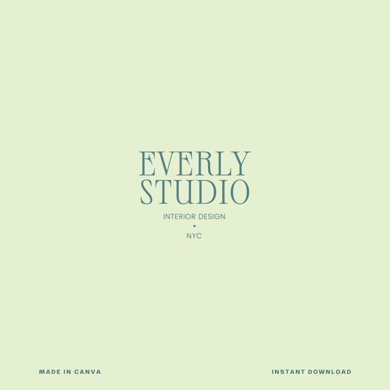 Everly Premade Logo Design Kit for Small Businesses and Freelancers - Etsy