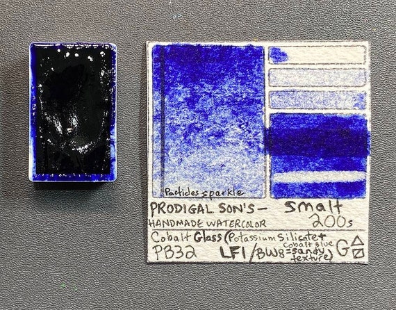 Smalt 200s Handmade Watercolor Paint Genuine PB32 Full & - Etsy