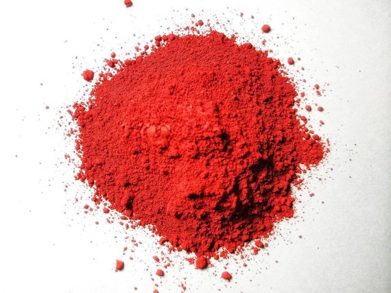 Genuine Chinese Vermilion PR106 Dry Pigment - Etsy