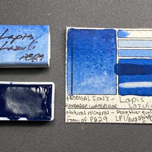 Lapis Lazuli Handmade Watercolor Paint Genuine Afghan Lazurite - Etsy
