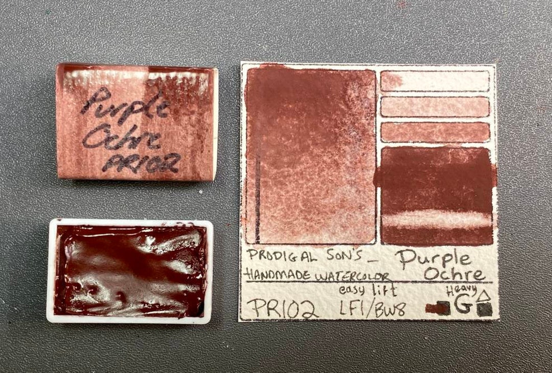 Purple Ochre Handmade Watercolor Paint *** Please Read My Shop ...