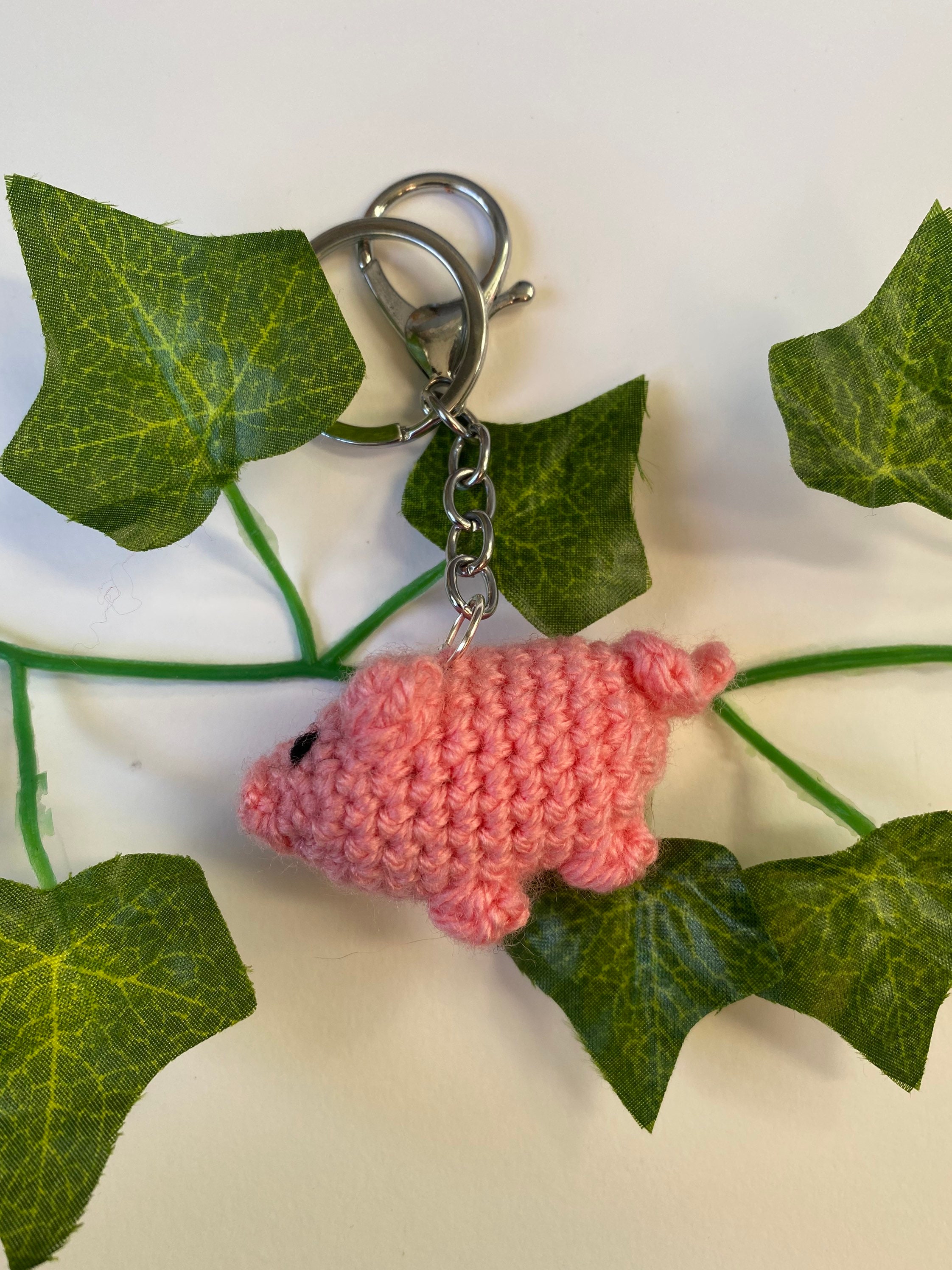 Pig Keyring - Etsy UK