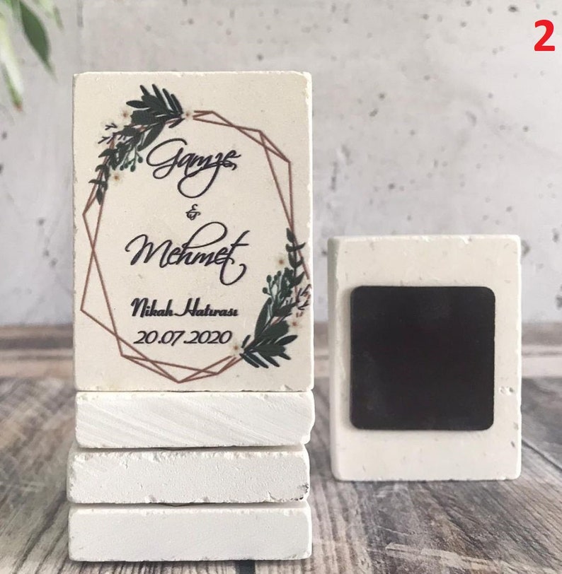 Wedding Magnet Favor Keepsake for Wedding Guests Rustic | Etsy