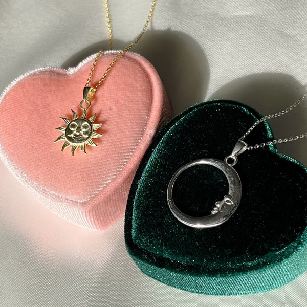 Sun and Moon Necklace - Etsy
