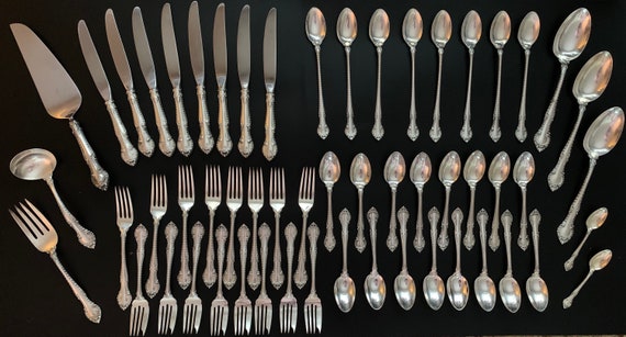 Antique Gorham english Gadroon Sterling Silver Flatware - Etsy