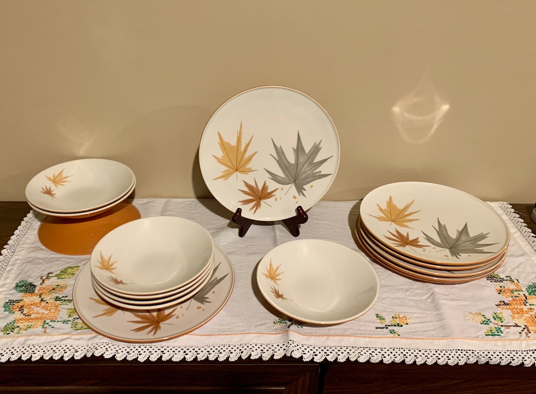 MCM Iroquois Informal China HARVEST TIME Leaf Dinnerware | Designed by ...