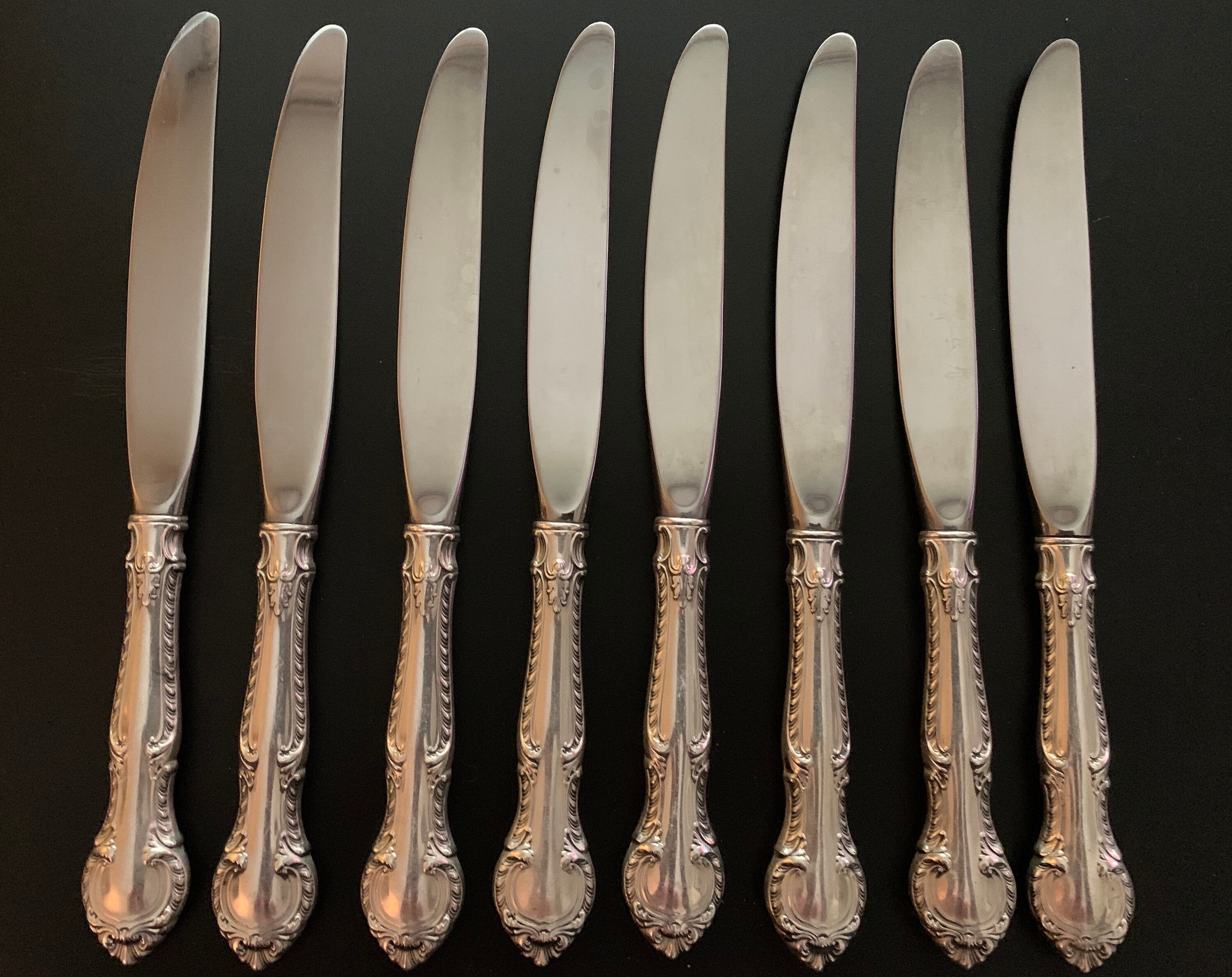 Antique Gorham english Gadroon Sterling Silver Flatware - Etsy