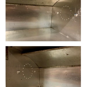 MCM Kromex Spun Aluminum Bread Box With Turquoise Accent Stripe 1950s ...