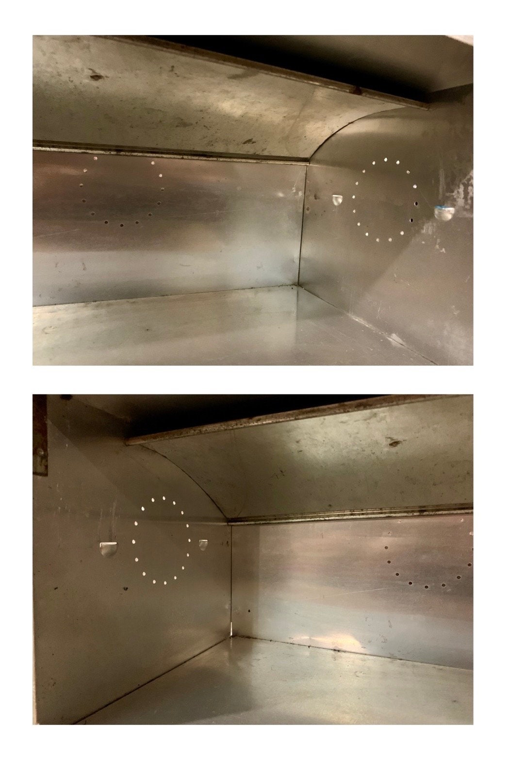 MCM Kromex Spun Aluminum Bread Box With Turquoise Accent Stripe 1950s ...