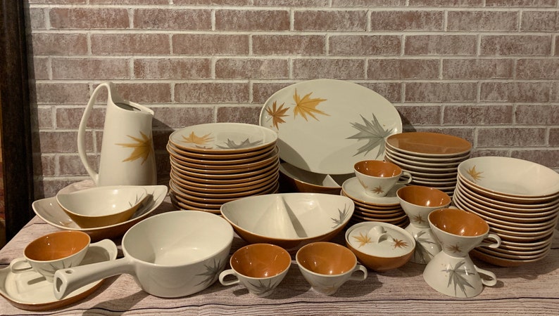 MCM Iroquois Informal China HARVEST TIME Leaf Dinnerware - Etsy