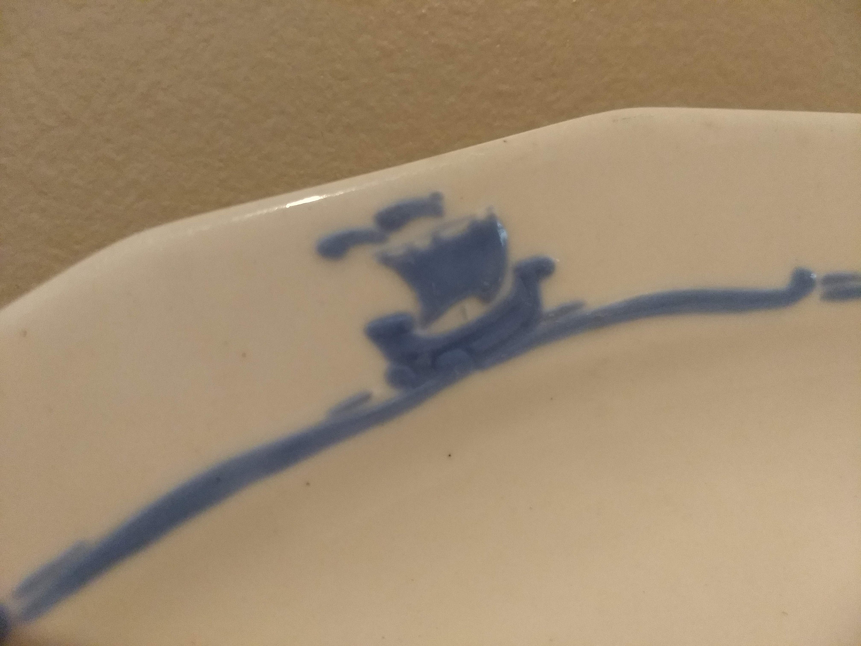 Antique Rookwood Pottery Blue Ship Oval Serving Platter M34 - Etsy