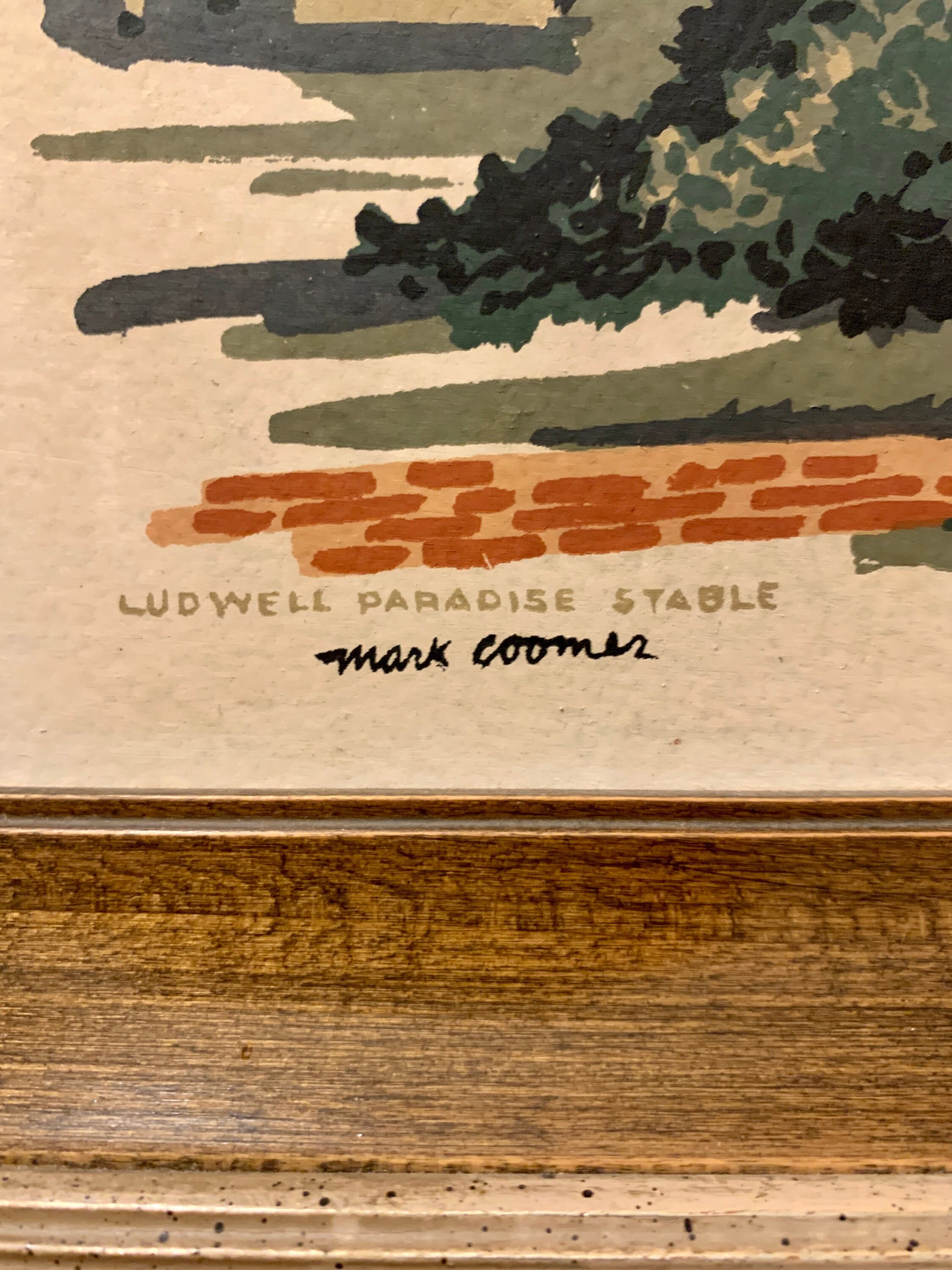 MCM Mark Coomer “ludwell Paradise Stable” Limited Edition Original ...