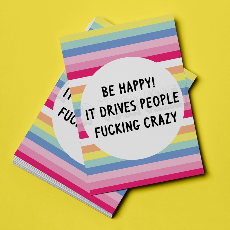 Sweary Positive Affirmation Card Set - Etsy