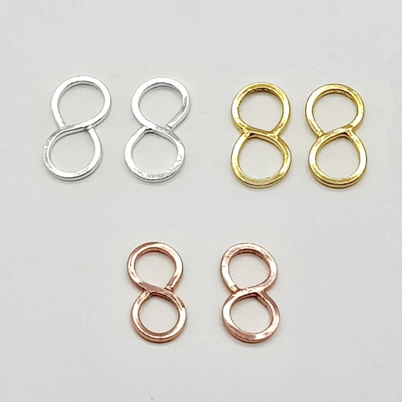 Figure 8 Connectors Infinity Connector Charms Copper | Etsy
