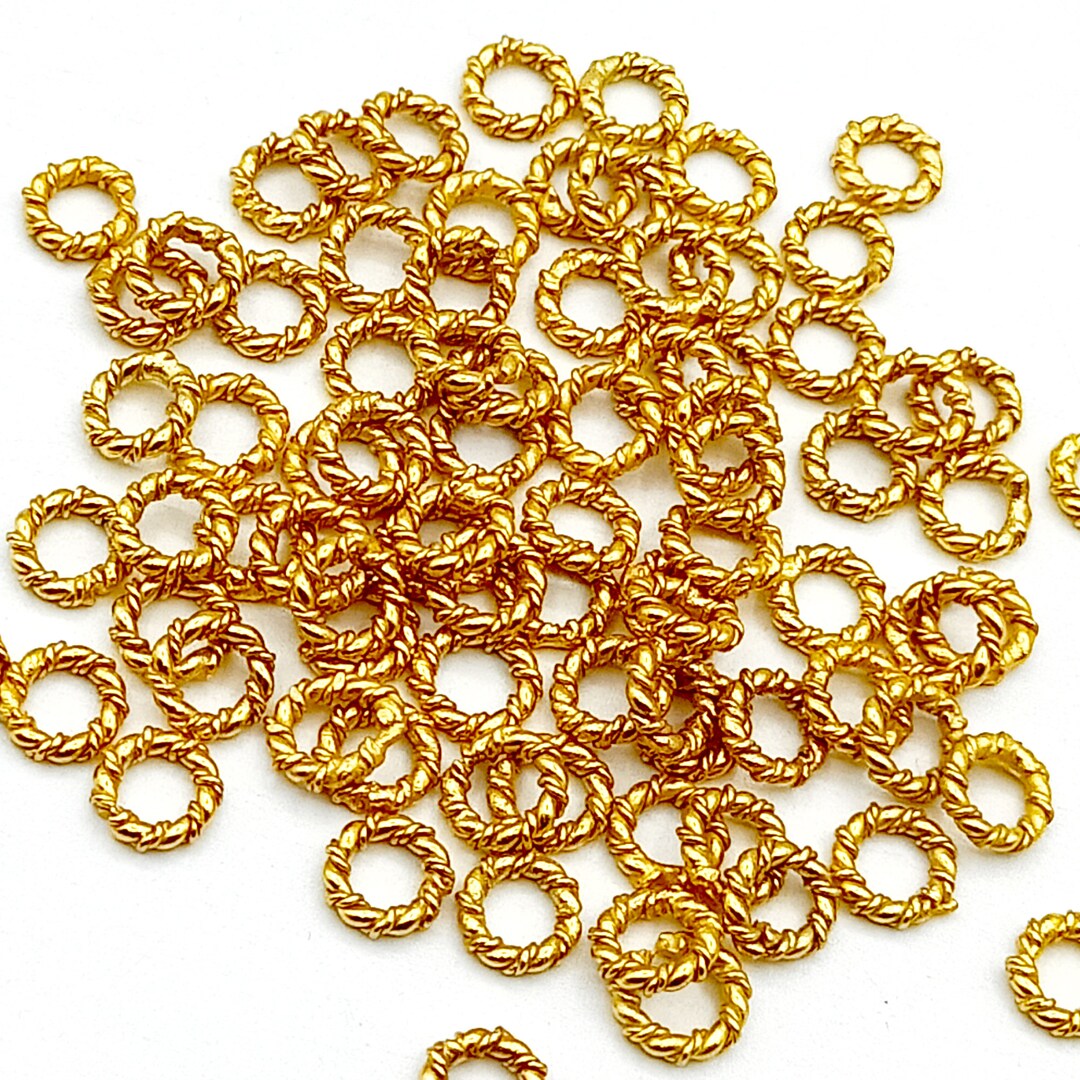 Twsited Wire Copper Jumprings, Silver/black/gold/rose Gold Plated Jump ...
