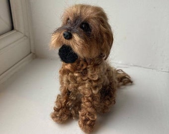 Cockapoo / Poodle Sculpture Custom Needle Felted Pet / Dog | Etsy UK