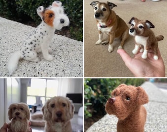 Cockapoo Miniature Felted Pet Portrait - Etsy UK