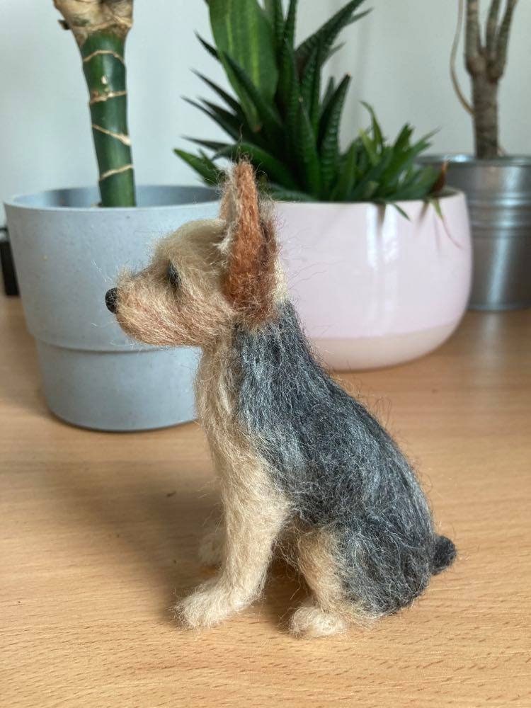 Yorkshire Terrier / Yorkie Dog Sculpture Custom Needle - Etsy