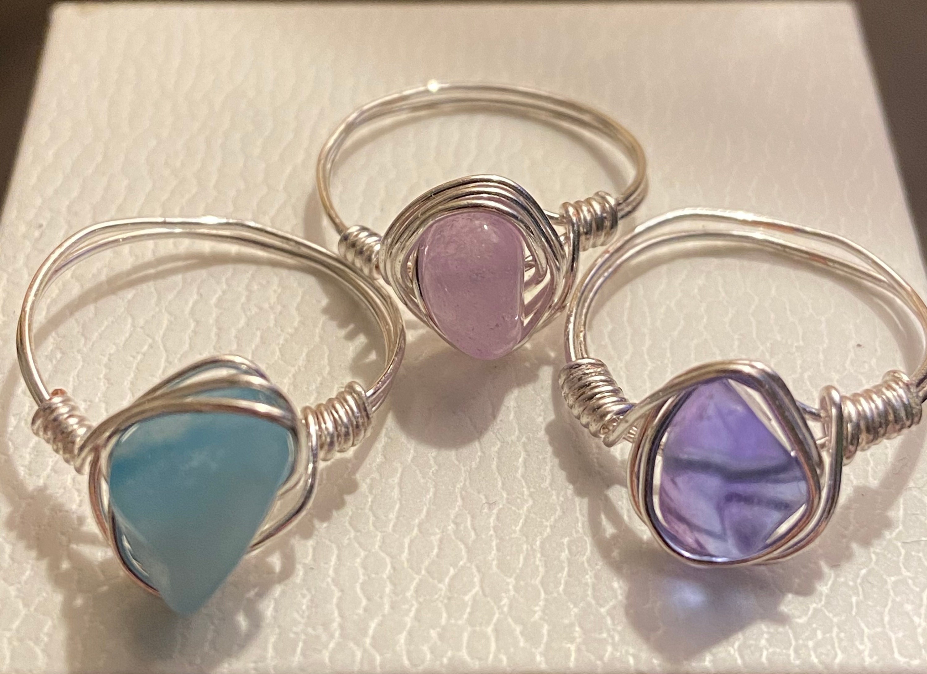 Large Crystal Ring - Etsy UK