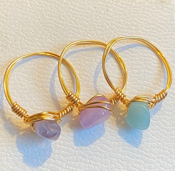 Large Crystal Ring - Etsy