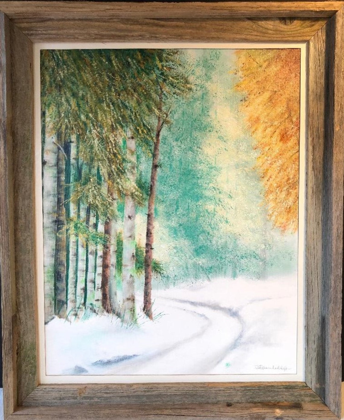 Oil Painting Original Fall to Winter - Etsy