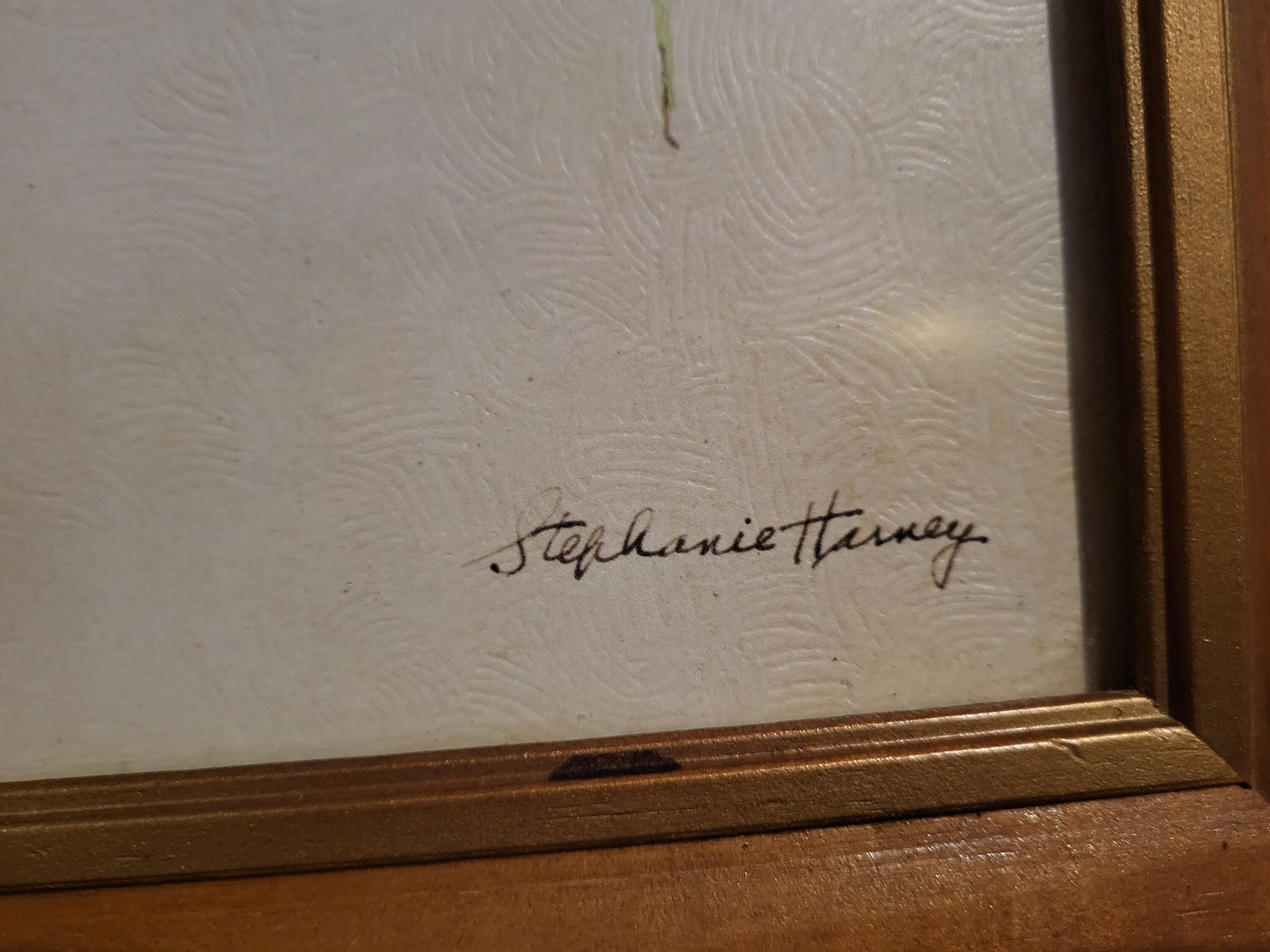 Vintage Stephanie Harney Print in Frame - Etsy