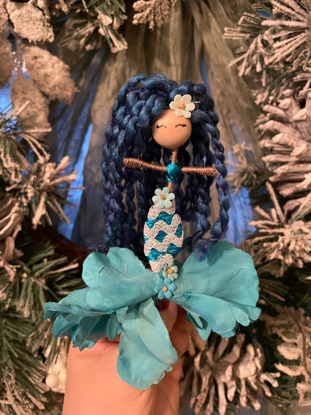 Flower Mermaids, Mermaid Fairy Doll, Flower Fairy Doll, Handmade ...