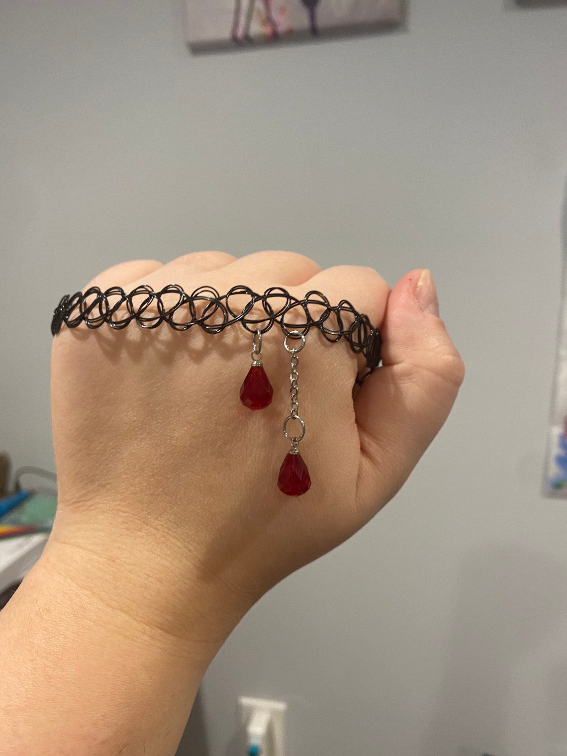 Vampire Blood Drip Necklace The vampire diaries Damon | Etsy