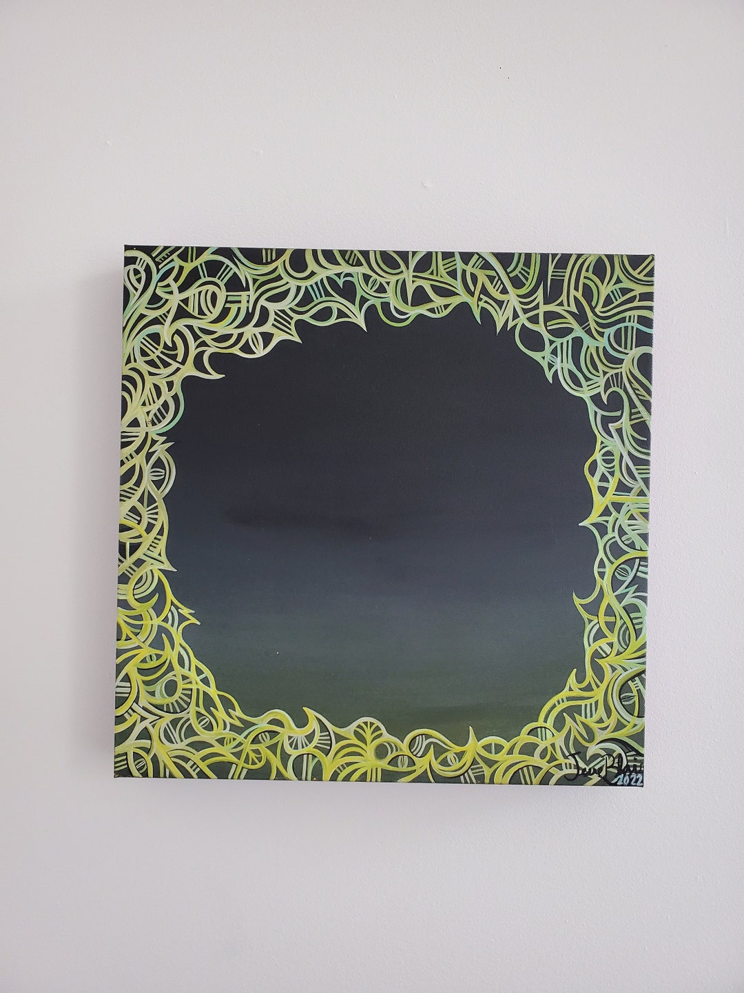 14x14 Inch Acrylic Painting on Canvas - Etsy