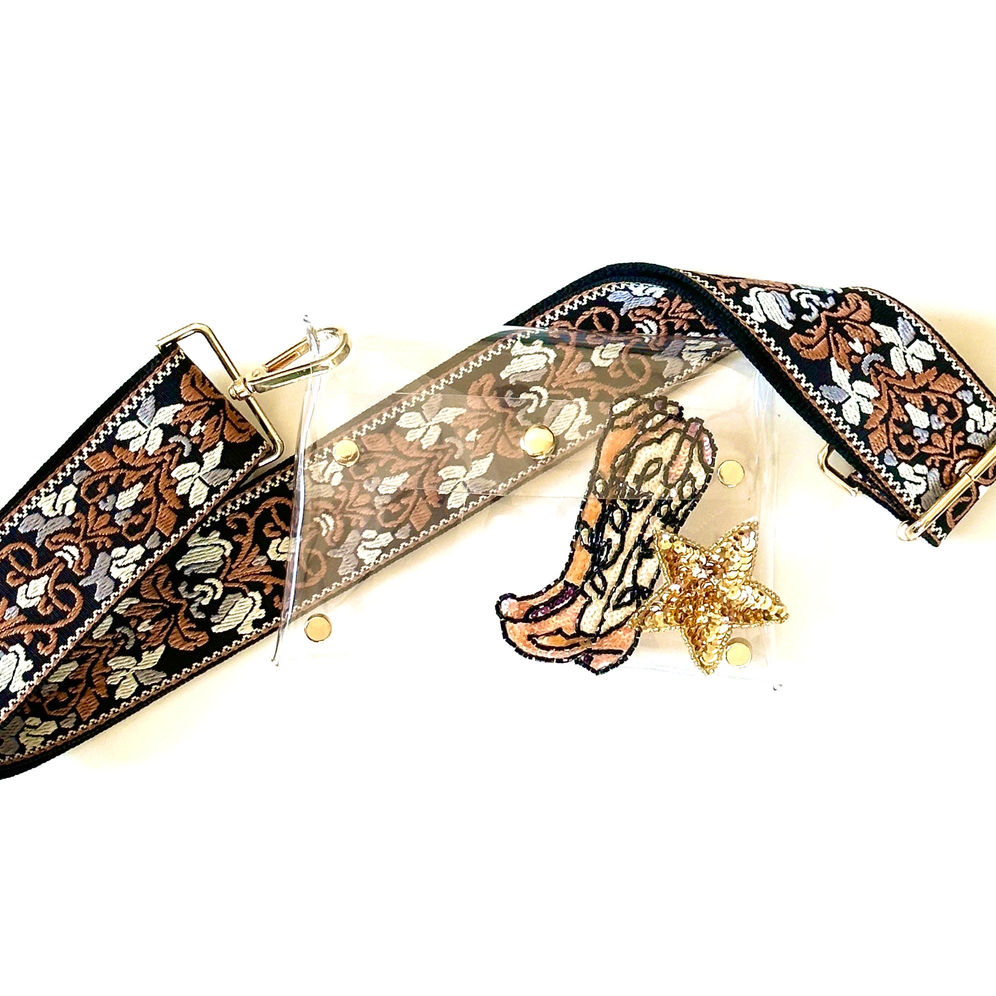 Clear Stadium Approved Bag With Guitar Crossbody Strap/country Concert ...