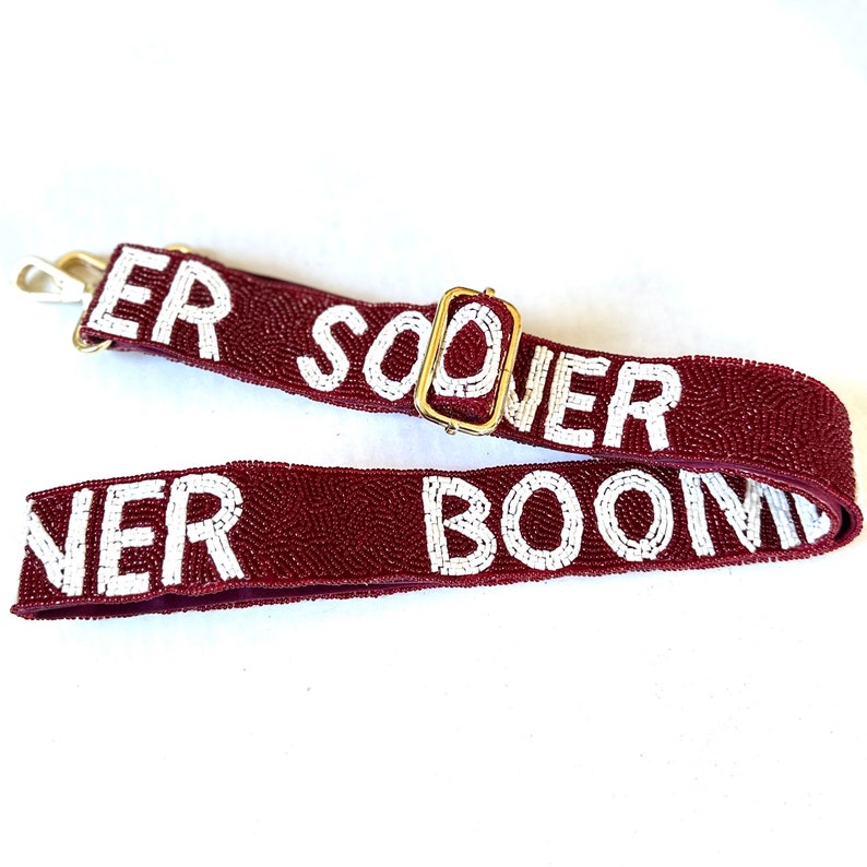 Adjustable Beaded Boomer Sooner Gameday Strap/beaded Straps/graduation ...