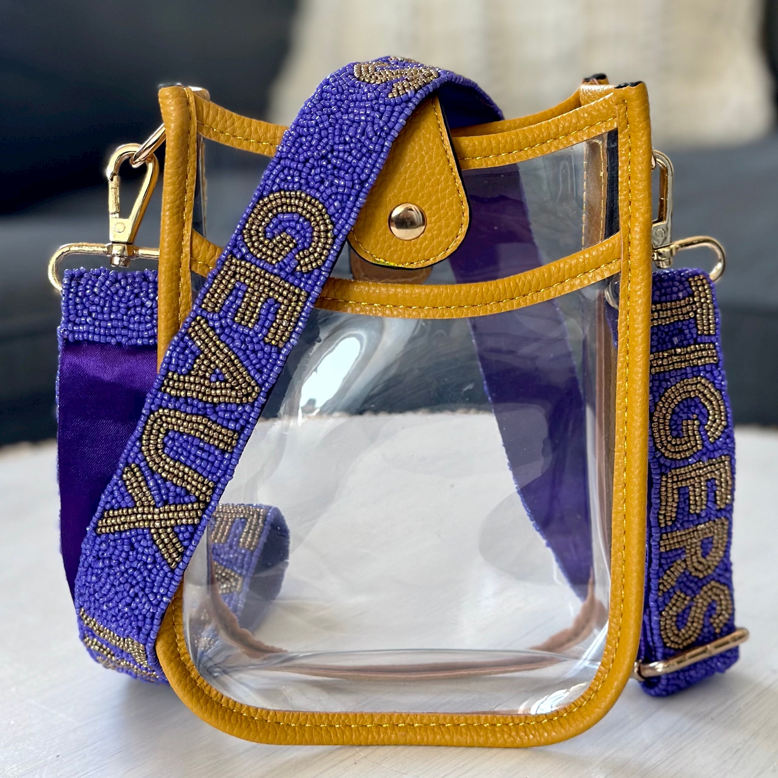 Lexie Clear Stadium Bag/game Day Bag/luxury Clear Bag/stadium Bag ...