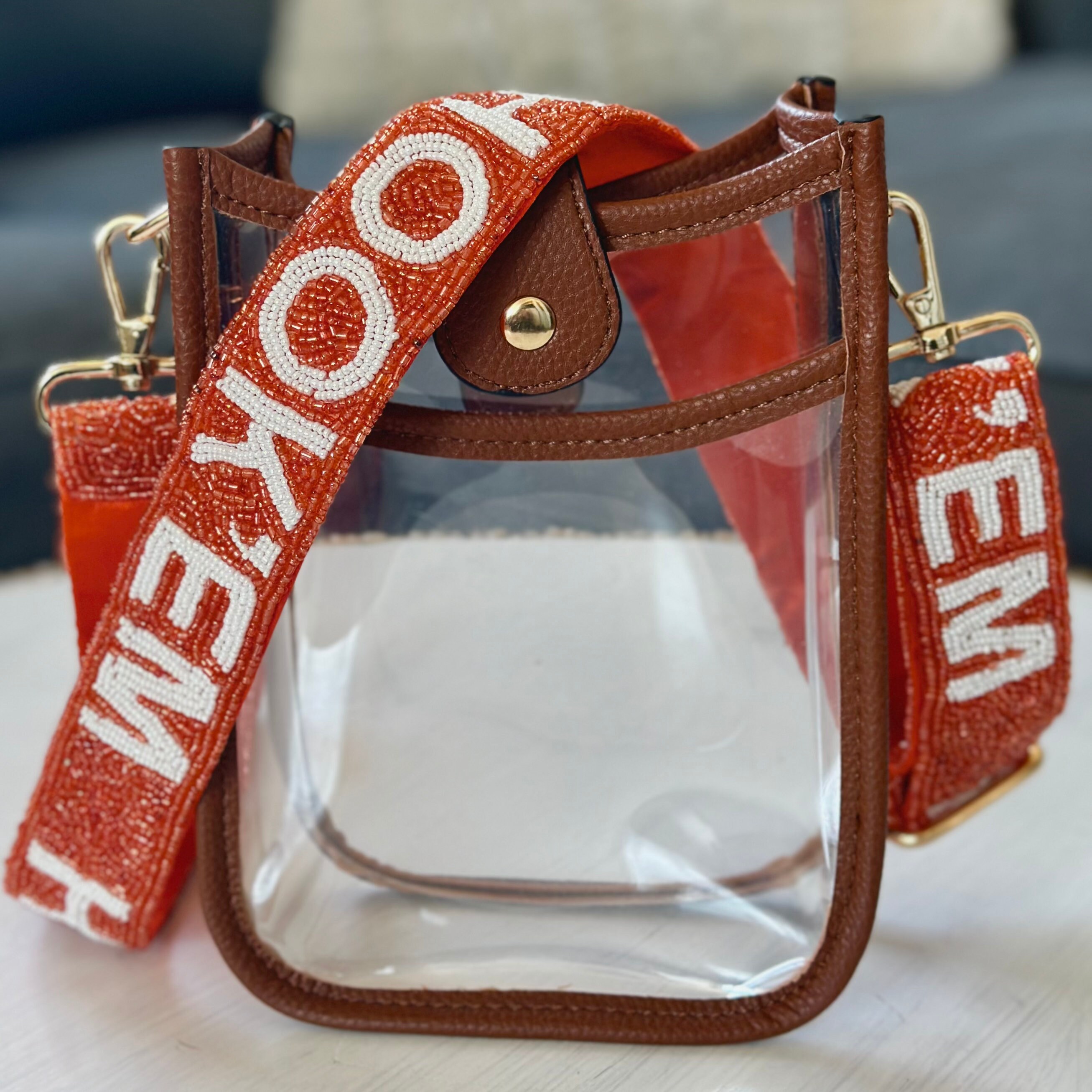 Lexie Clear Stadium Bag/game Day Bag/luxury Clear Bag/stadium Bag ...